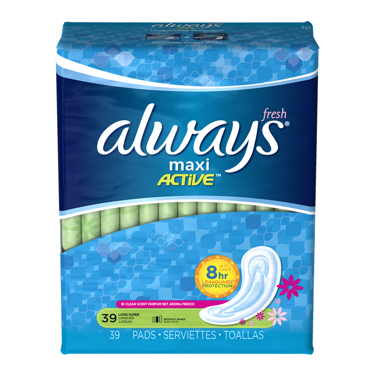 Beta – Always Maxi No Wings Scented Box – BoxBox | Period Subscription Box