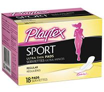 Playtex Sport Pads Regular with Wings – BoxBox | Period Subscription Box
